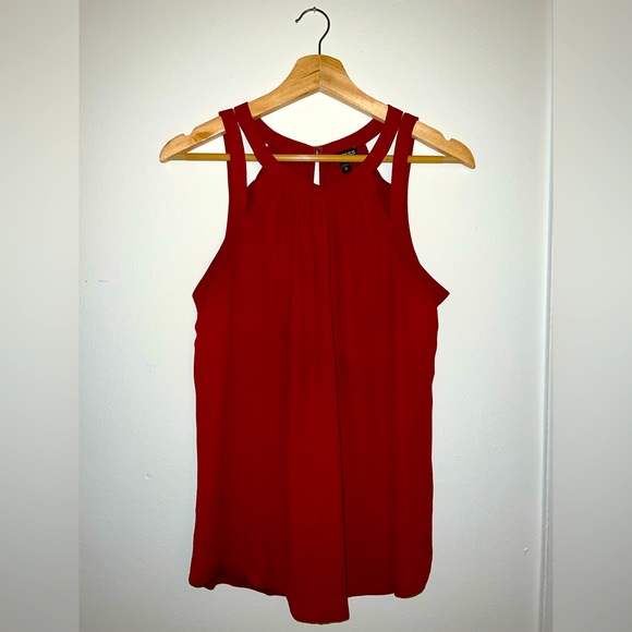 Express | Tops | Dark Red Express Strappy Tank Top | Poshmark